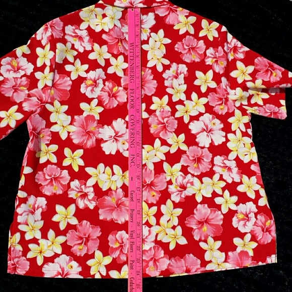 BonWorth | Tops | Bon Worth Short Sleeve Floral Button Down Blouse ...